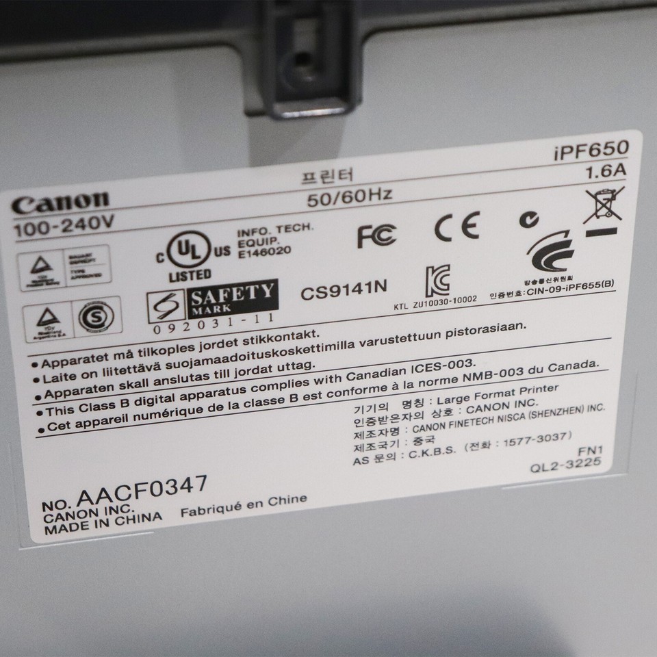 Canon Image Prograf iPF650 24" Large Format Printer | eBay