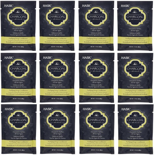 12X HASK Charcoal Purifying Deep Conditioner Packet 1.75 oz - FAST ...