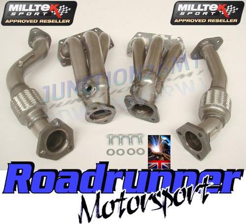 MILLTEK SSXVW072 GOLF R32 MK4 STAINLESS EXHAUST MANIFOLDS FREE FLOW | eBay