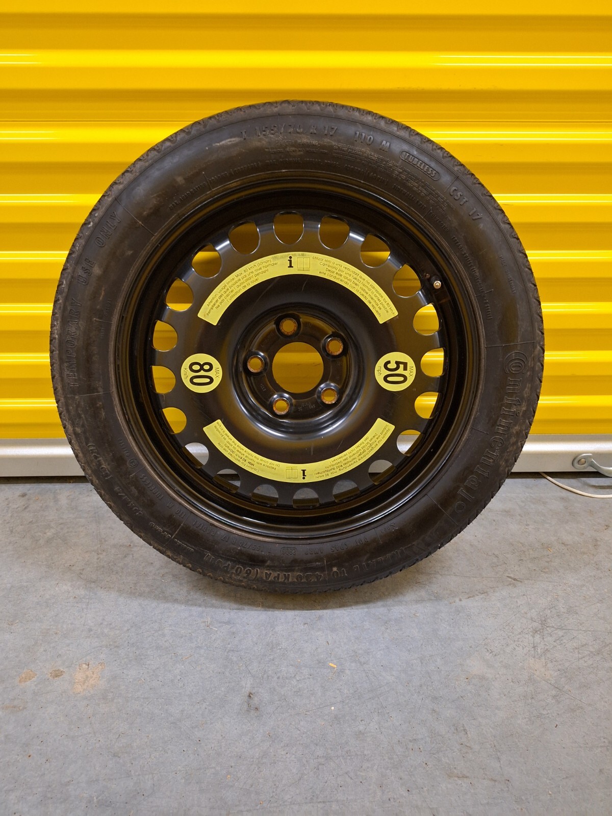 03-09 MERCEDES E CLASS E320 E350 W211 EMERGENCY SPARE TIRE WHEEL RIM ...