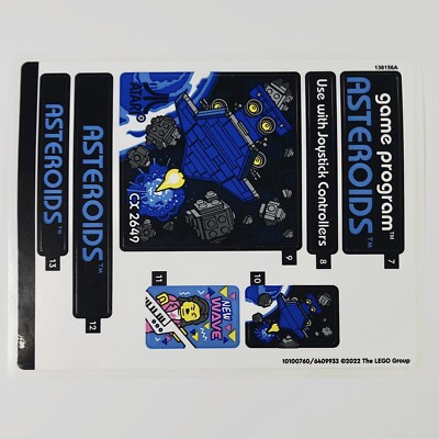 LEGO STICKER SHEET 10306 Atari 2600 Video Computer System Decals ...