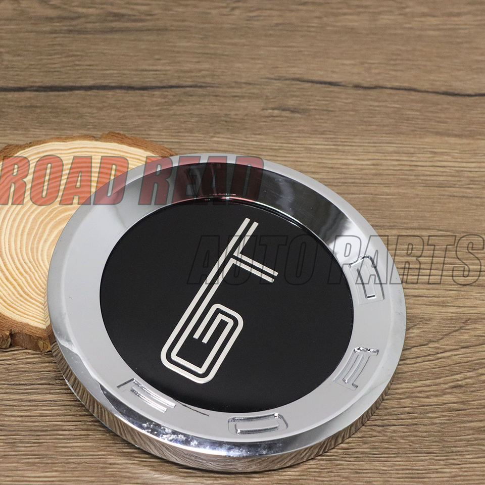 Chrome Black GT Decklid Emblem 5.9'' Round Trunk Badge For Mustang ...