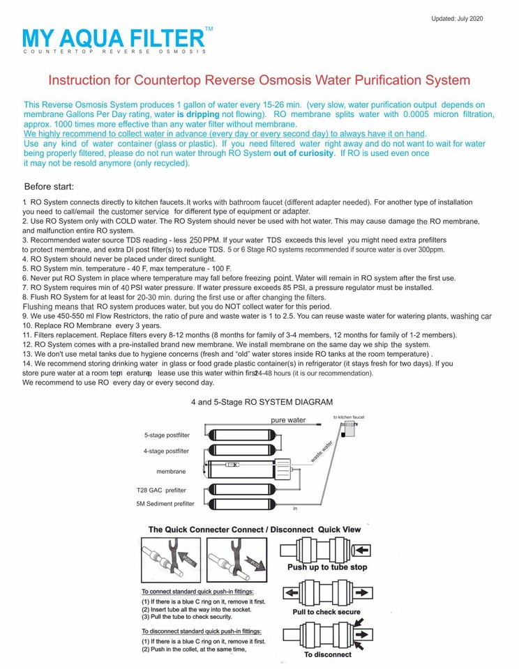 Heavy Duty 6 Stage ORP + Softener Portable Reverse Osmosis RO,150 GPD ...