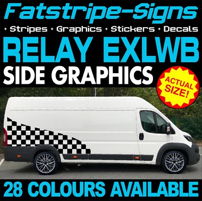 to fit CITROEN RELAY L4 EXLWB GRAPHICS STICKERS STRIPES DAY VAN CAMPER ...