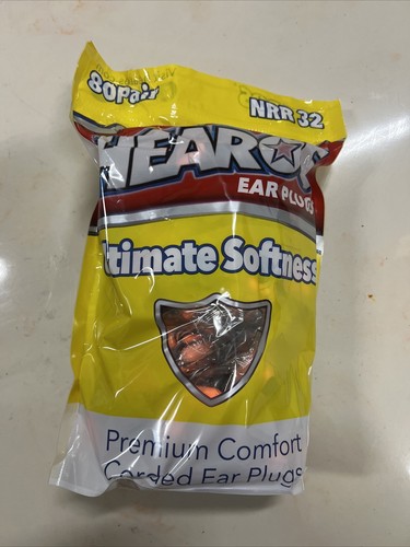 80 PAIR - Hearos NRR32 Corded Ear Plugs Ultimate Softness Premium ...