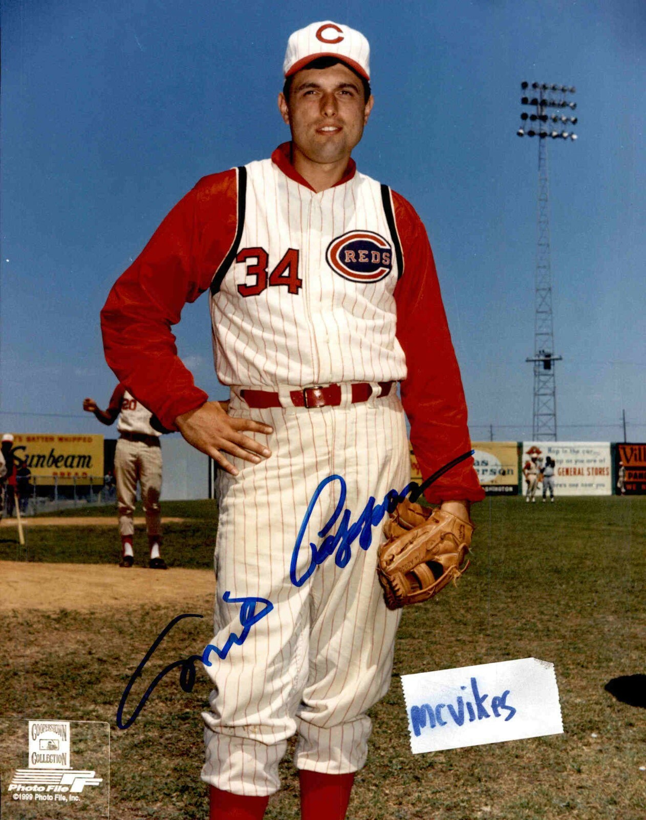 Milt Pappas Cincinnati Reds 1966-68 Autographed Signed 8x10 Photo COA ...