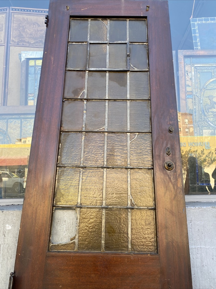 Spanish Mission Style Door Custom Rustic Speakeasy Door Leaded Glass