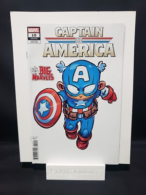 Marvel Comics Captain America #10 Skottie Young Big Marvels Variant ...