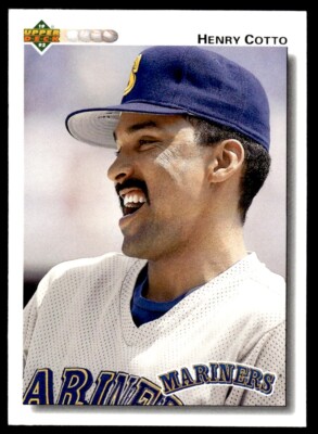 1992 Upper Deck Baseball Card Henry Cotto Seattle Mariners #616 | eBay