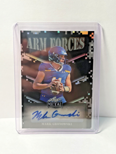 Mark Gronowski 2025 Leaf Metal Silver Pulsar Arm Forces Auto Card AF ...