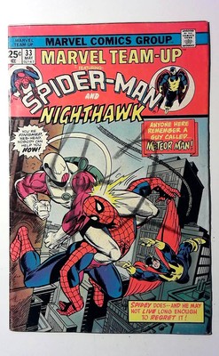 Marvel Team-Up #33 1975 Marvel Comics Spider-Man Nighthawk 1st Print ...