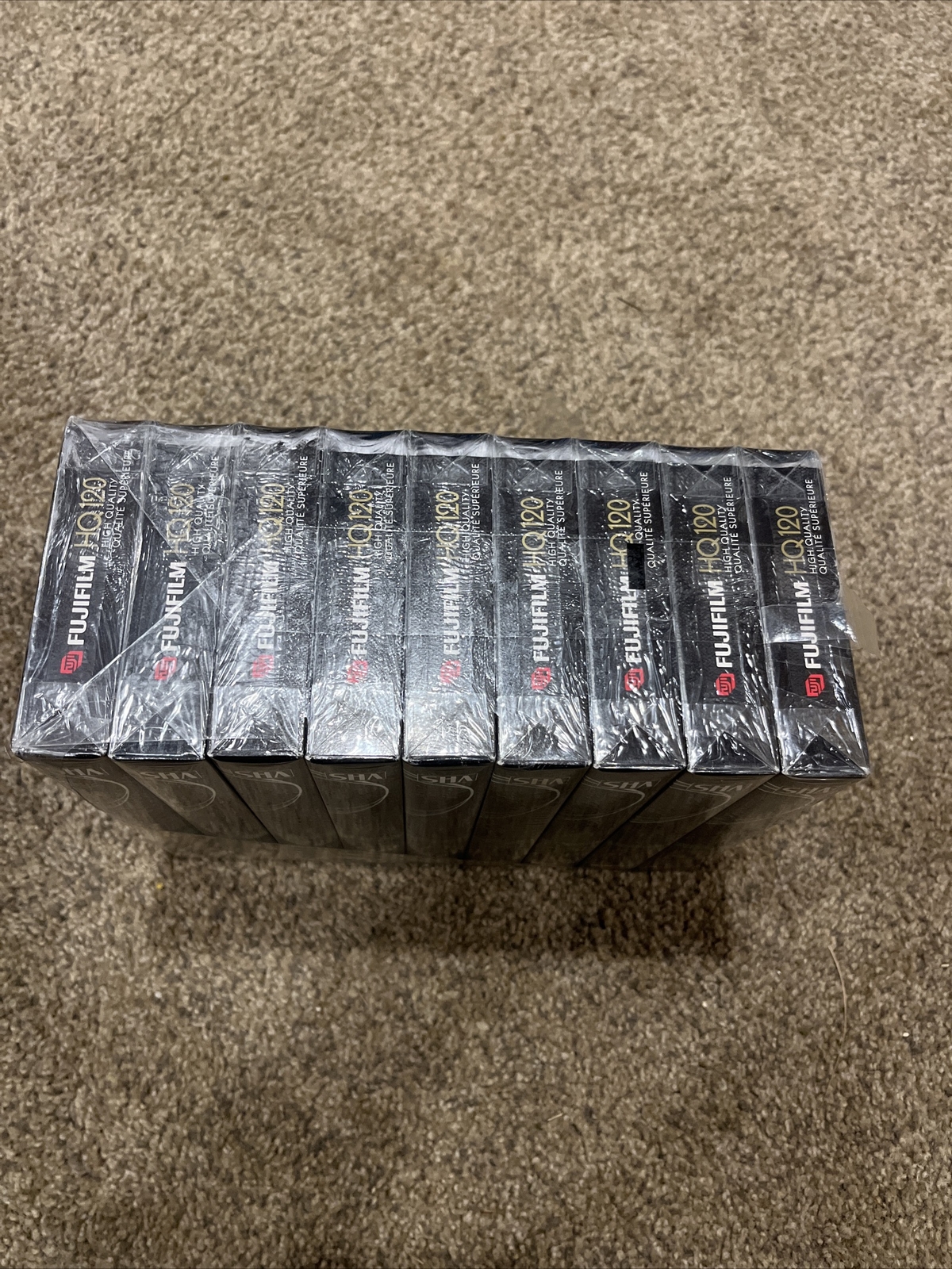 Fuji VHS High Quality HQ 120 6 Hours Blank Video Cassette Tapes 9 ...