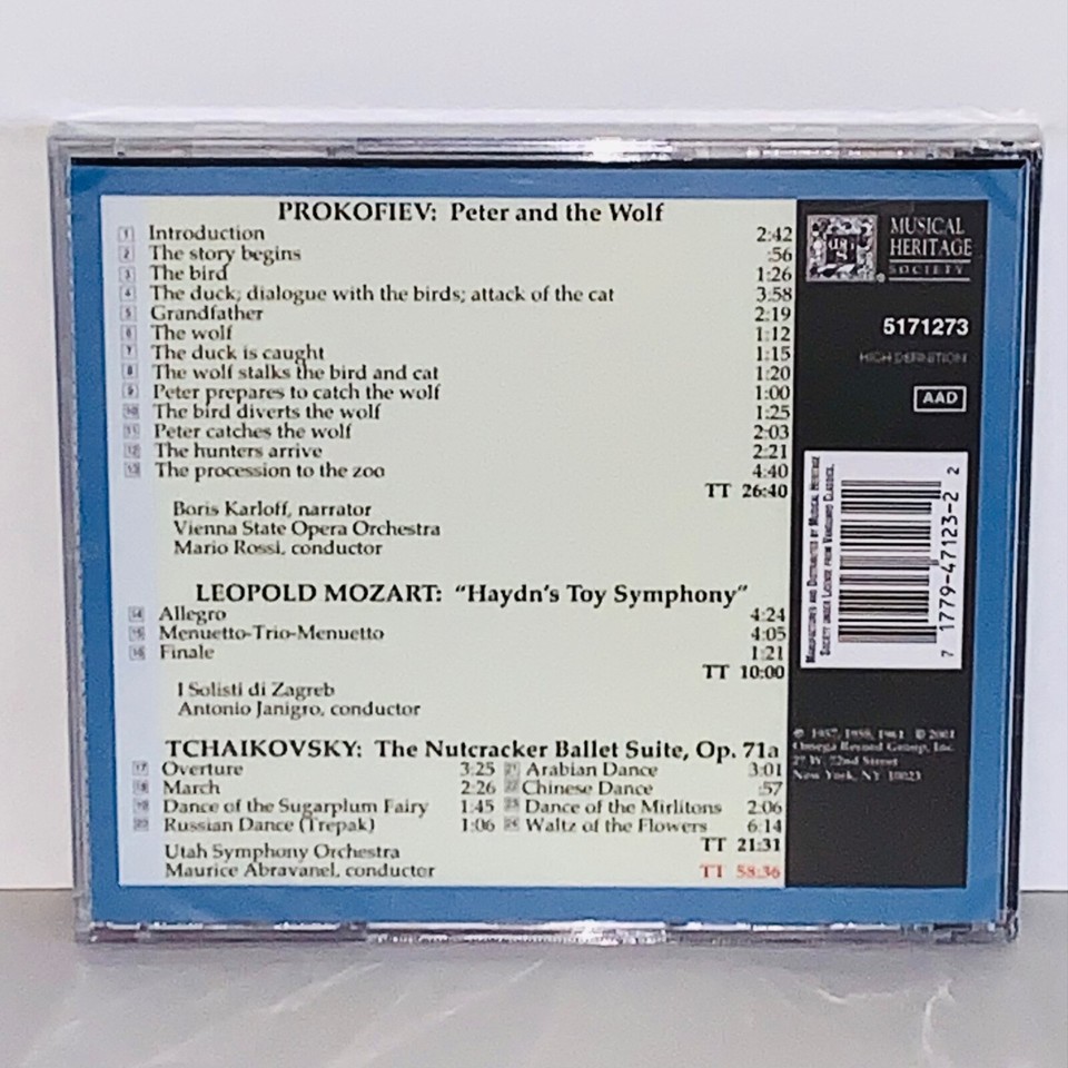 Factory Sealed Prokofiefv Peter & The Wolf Toy Symphony Nutcracker Suite CD | eBay
