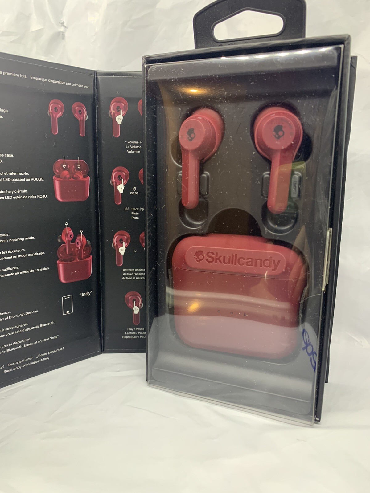 Skullcandy S2SSW-M685 Indy In-Ear Wireless Headphones - Red for sale ...
