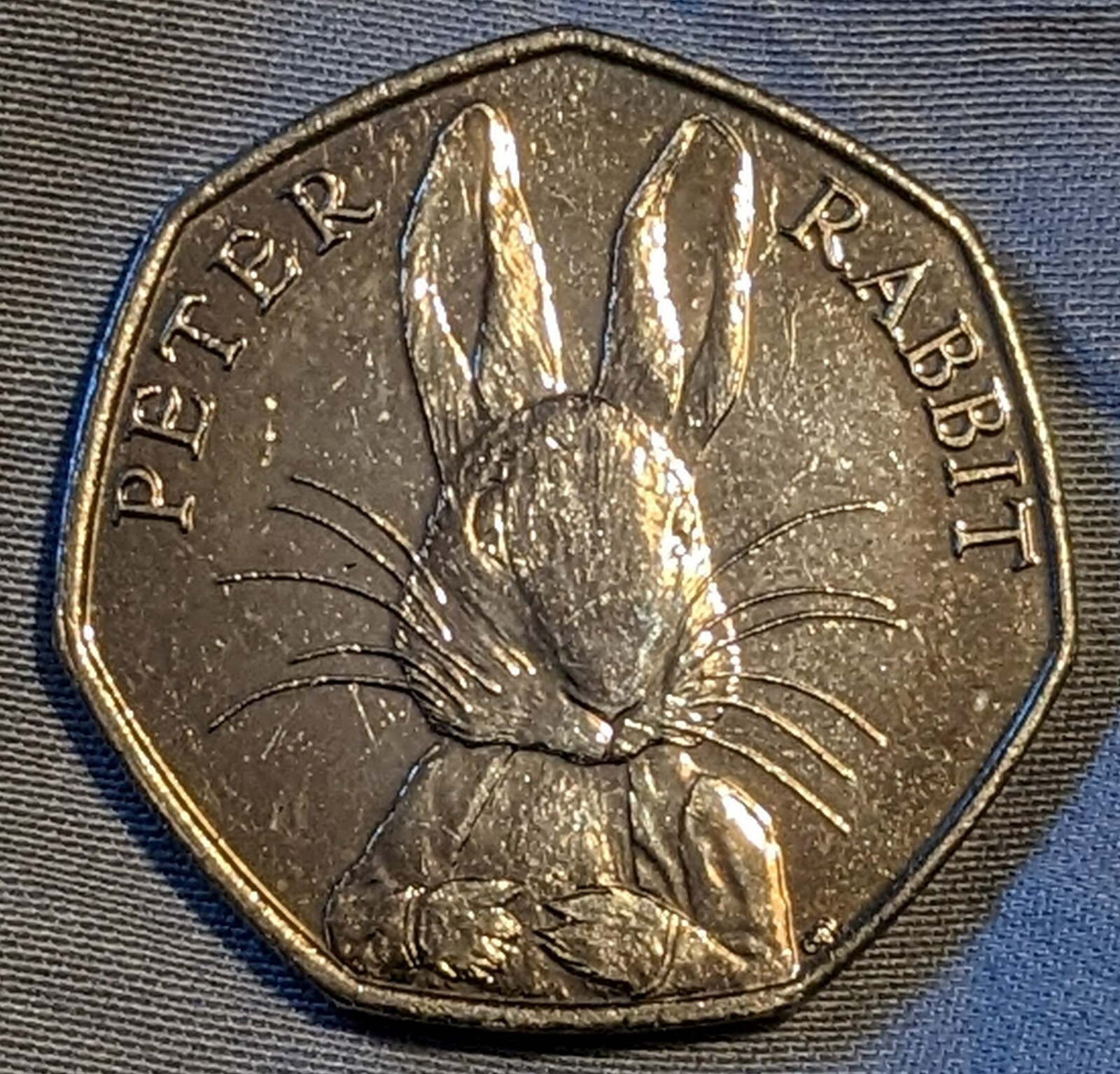 2016 Beatrix Potter Peter Rabbit 50p Coin Circulated Royal Mint Half ...