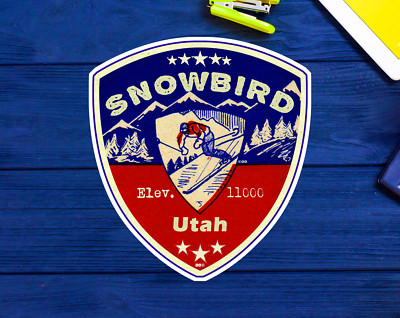Snowbird Utah Skiing Sticker Ski Decal 3.25" Vinyl Laptop Car Truck | eBay