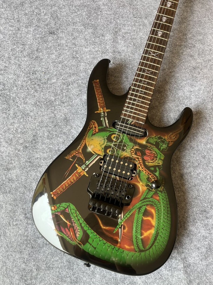 George Lynch Skulls Snakes Signature Electric Guitar Professional ...