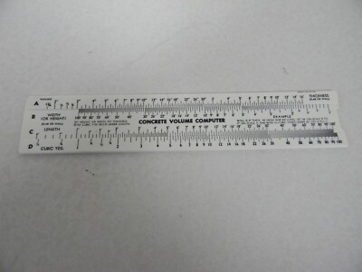 Concrete & Masonry - Calculator Slide Rule