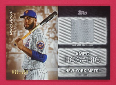 2020 Topps Series 1 Amed Rosario 021/199 Major League Materials Black # ...
