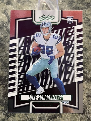 Luke Schoonmaker 2023 Absolute Football Rookie RC #121 GREEN FOIL ...