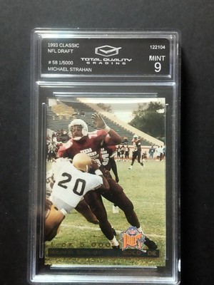 MICHAEL STRAHAN 1993 CLASSIC DRAFT PICKS GOLD TEXAS SOUTHERN ROOKIE 1/ ...