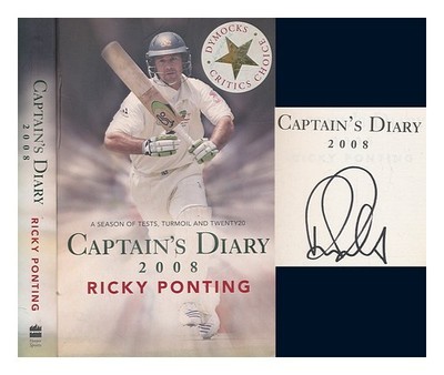 Ponting, Ricky Capitano Diario 2008 / Ponting Prima Edizione Copertina ...