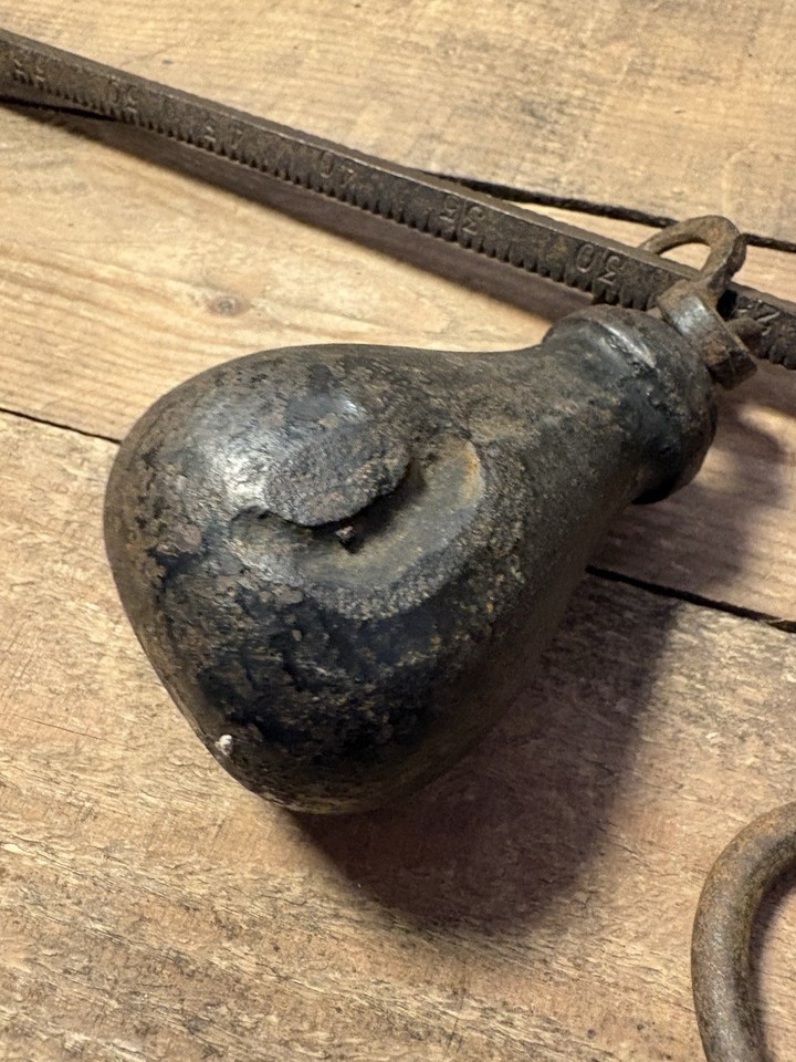 WW2 British quartermaster weighing rations Steelyard Scale 1940 Salvage ...