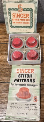 Singer Stitch Patterns Red for Automatic Zigzagger 161008 with Original ...