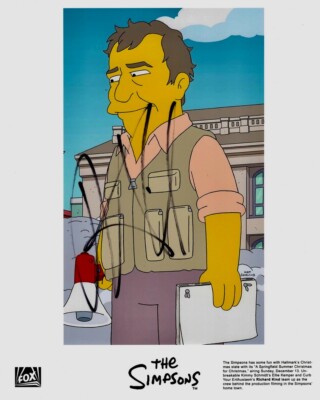 Richard Kind REAL hand SIGNED 8x10” The Simpsons Photo #2 COA ...