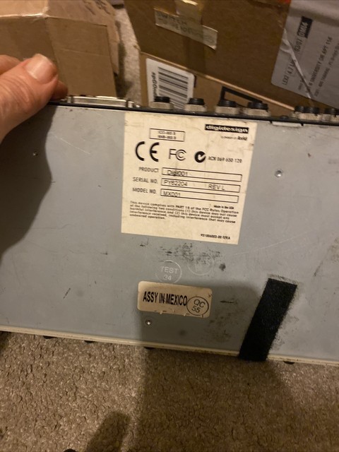 Digidesign Digi 001 MX001 Audio Recording Interface for Parts for sale ...