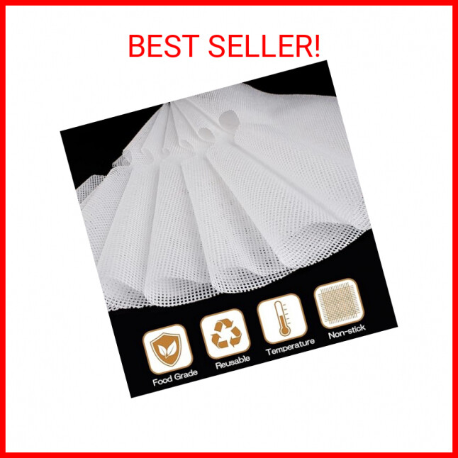 (8 Pack) Round Silicone Dehydrator Sheets, Dostk Premium Non Stick ...