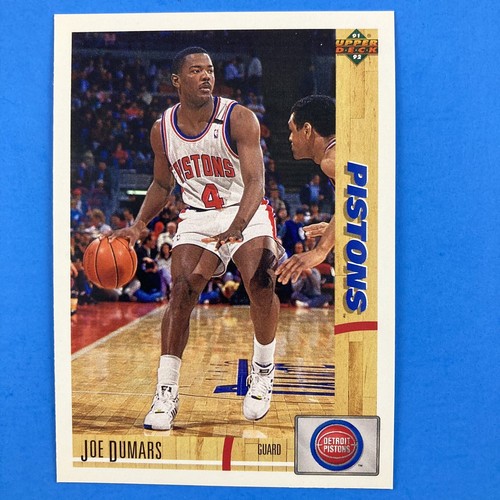 Joe Dumars 1991-92 Upper Deck Card #335 NBA Detroit Pistons | eBay