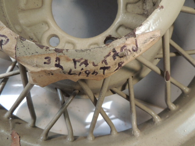1932-1935 Chevrolet Packard Light 8 17" Wire Spoke Wheel | Genuine OEM ...