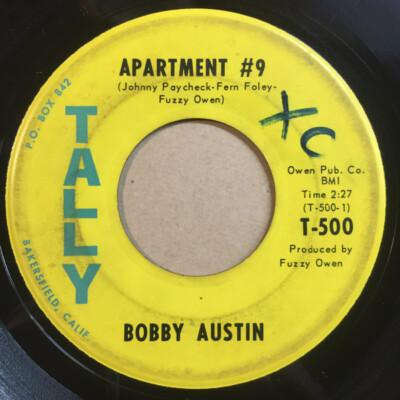 Bobby Austin - Apartment #9 1966 7", Single Tally T-500 Very Good (VG ...