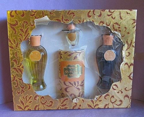 On the Wind Bourjois Vintage Set Cologne Perfume Talc & Perfumed Bath ...