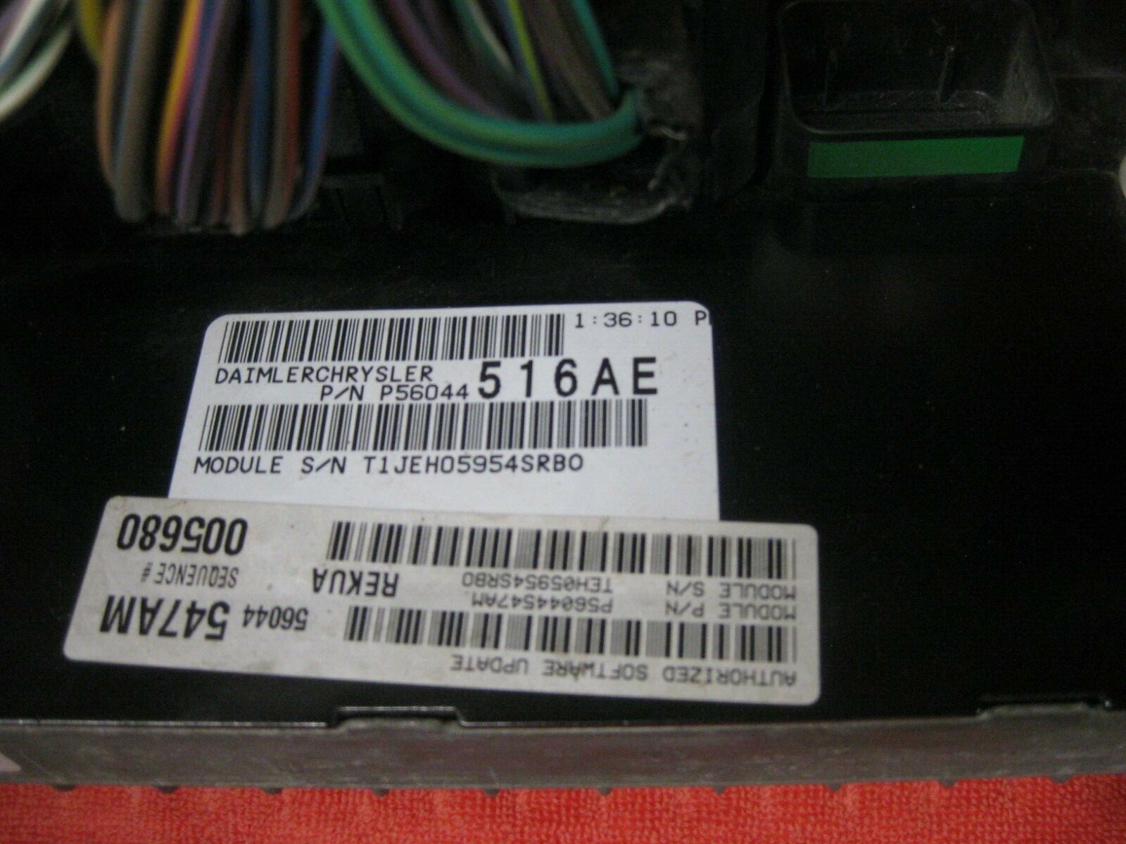 JEEP 2005 Grand Cherokee 3.7L 6CYL ECM ECU PCM ENGINE CONTROL MODULE ...