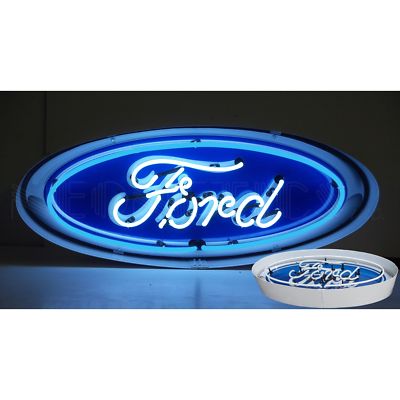 Ford Oval Light Banner OLP Sign Car Dealer Neon Sign Steel Can 30" by ...