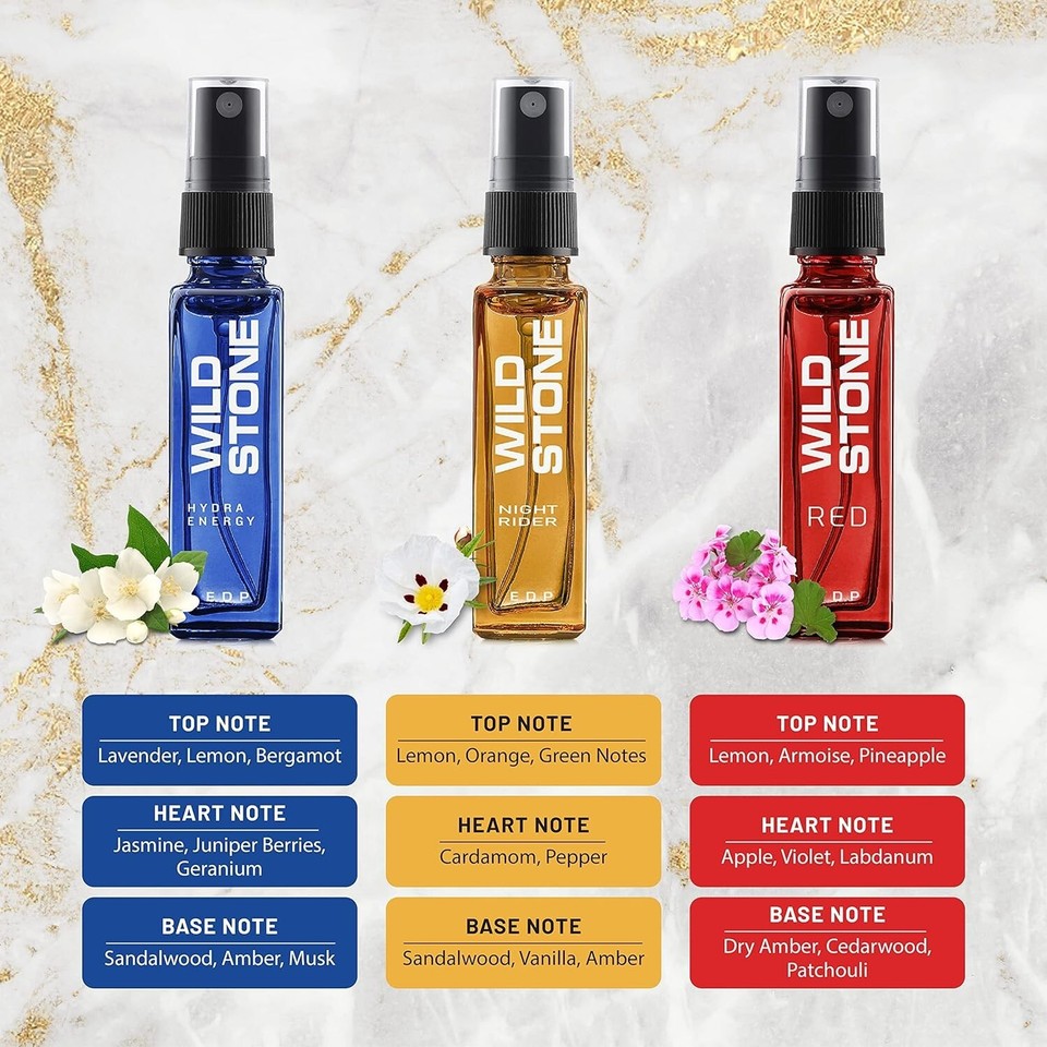 Wild Stone Perfume Gift Set of 6 Unique Fragrances (8 ml each) Perfume ...
