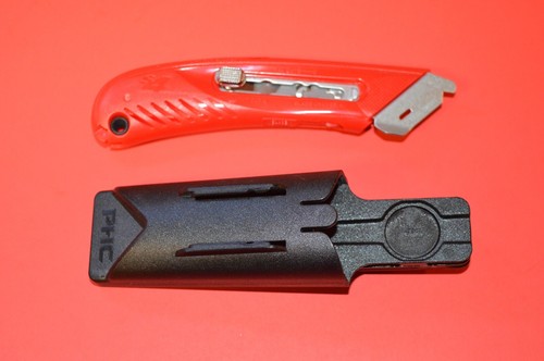 PACIFIC HANDY CUTTER PHC S4L Left Handed Safety Box Tape Cutter Holster ...
