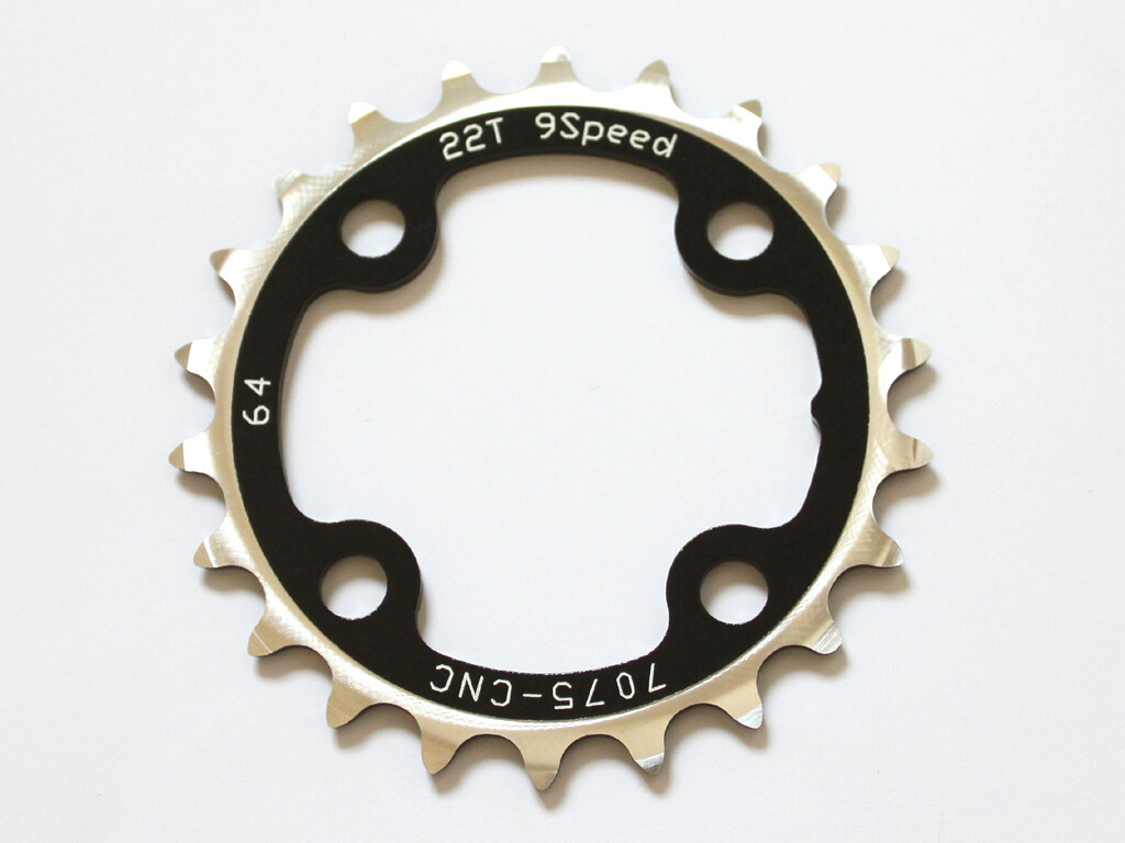 Driveline 9-Speed CNC 7075 Alloy Chainring 22T / 32T - Black | eBay
