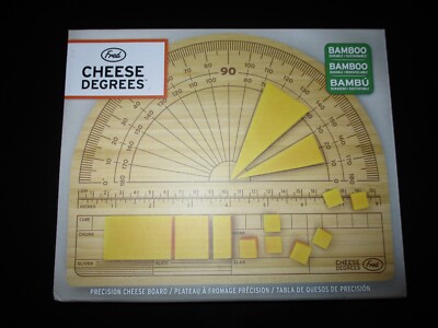 FRED CHEESE DEGREES Precision Bamboo Cheese Cutting Board NEW IN BOX | eBay