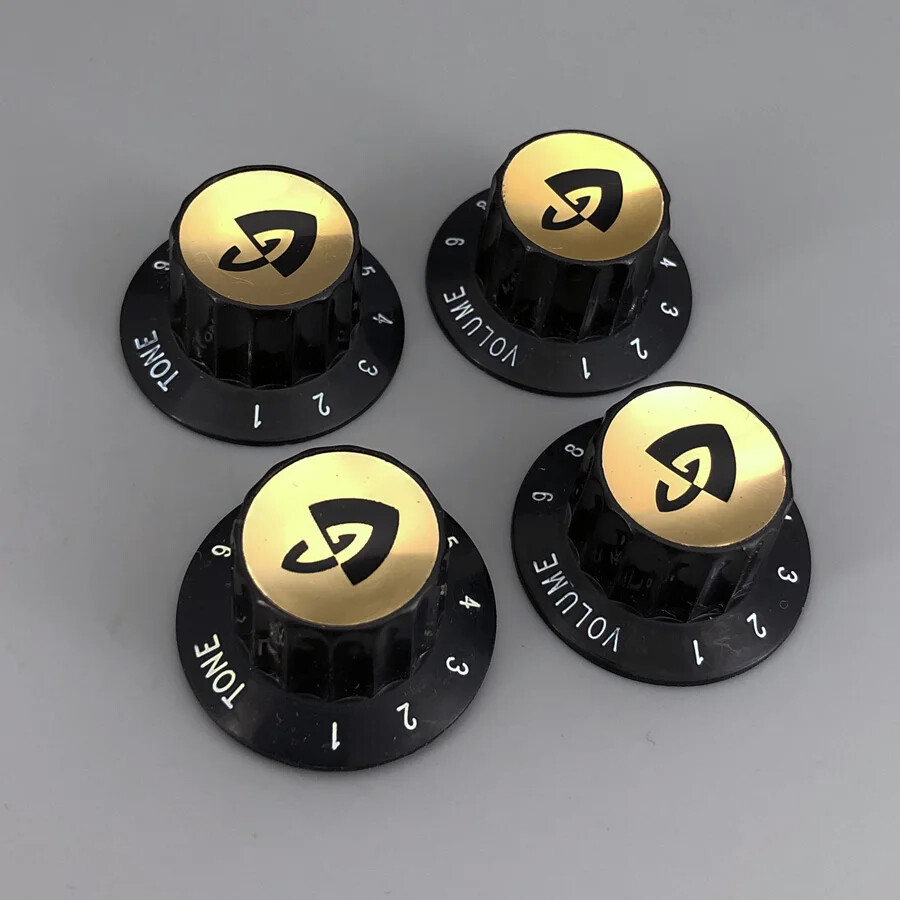 Guild Guitar Knobs Silver or Gold 4 Pieces Together | eBay