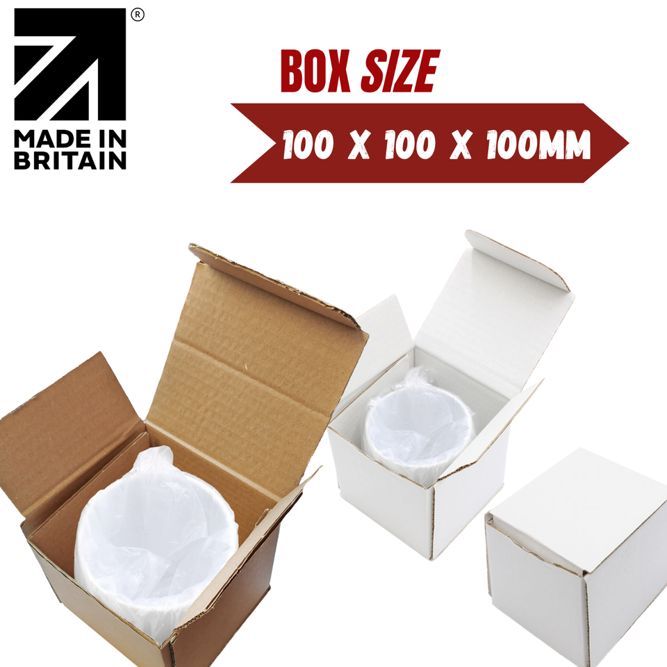 Smash Proof Mug Boxes Double Wall Cardboard Brown/White Sublimation Mug ...