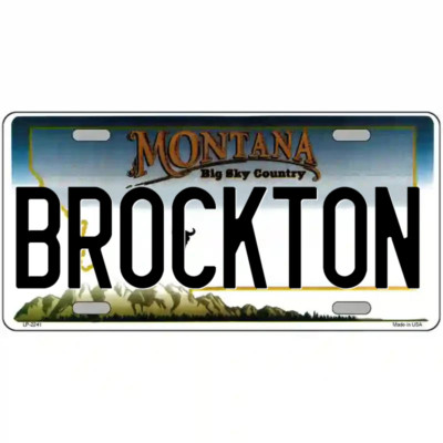 Brockton Montana Metal Sign | eBay