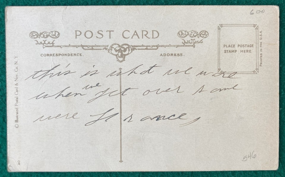 WW1 Artist-Signed Postcard Bernhardt Wall Soldier Helmet "Some Bonnet ...