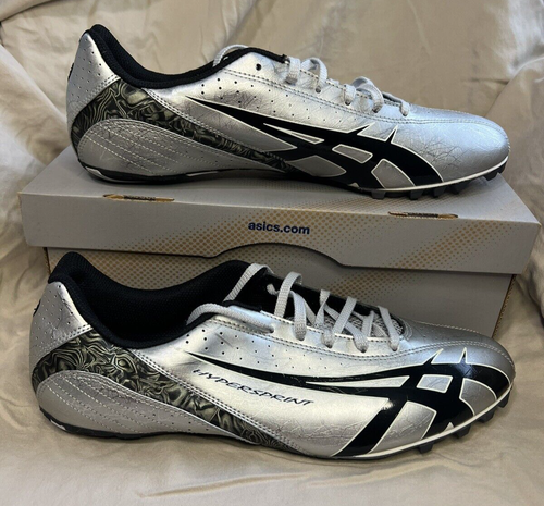 ASICS Hypersprint Track Cleat Men 12.5 Silver Running Cross Country ...