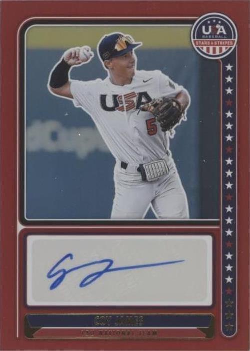 2024 Panini Stars and Stripes - 18u National Team Signatures Coy James ...