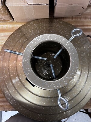 Handy Things Star Bell Revolving Musical Christmas Tree Stand Gold ...