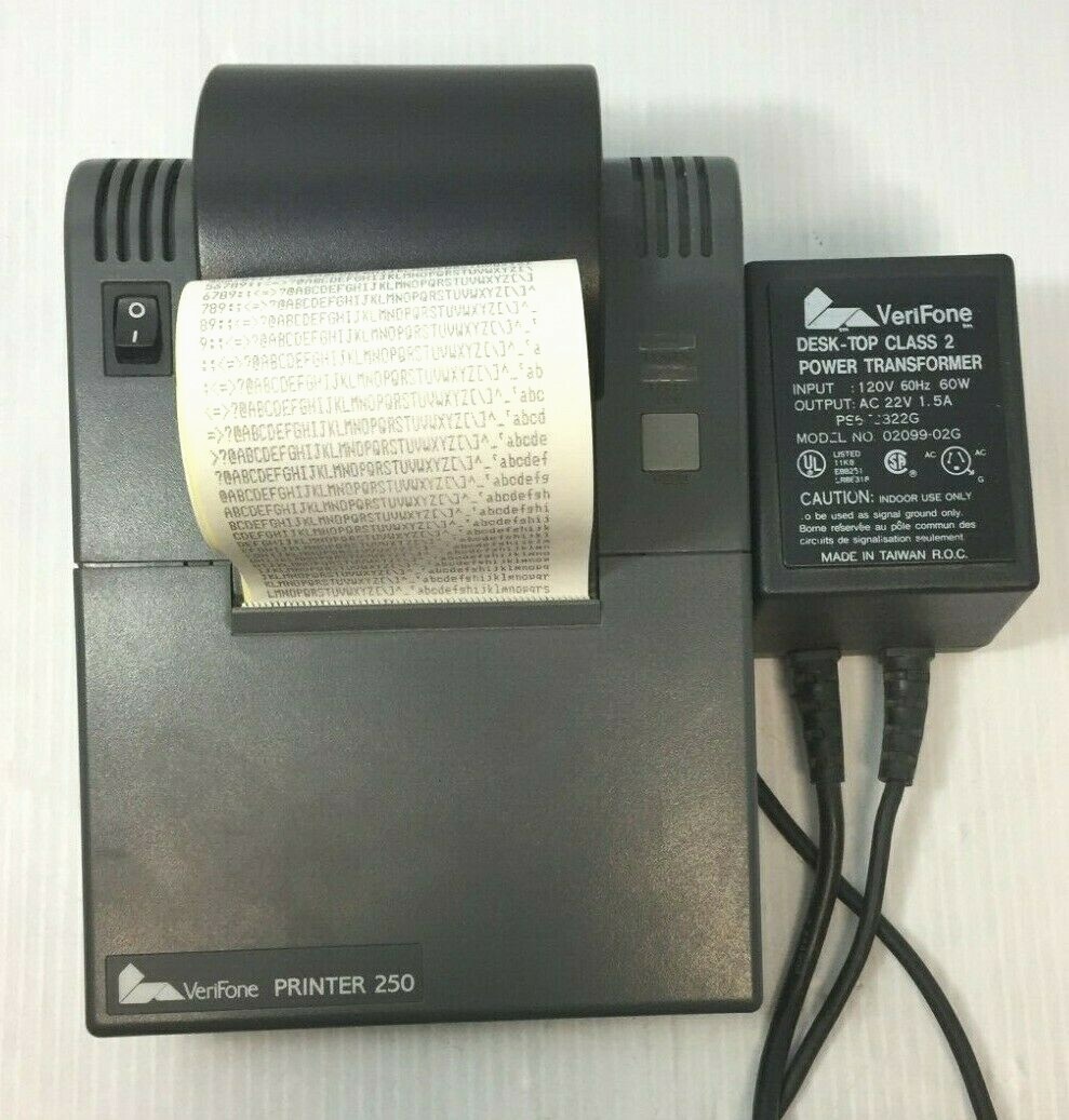 VeriFone Printer 250 Receipt Printer w/ Power Supply | eBay
