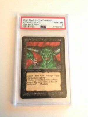MTG Juzam Djinn Arabian Nights PSA 8 | eBay